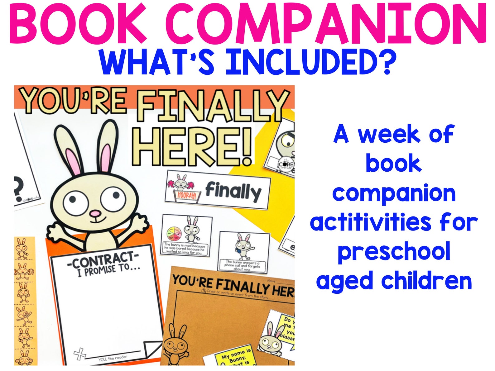 You're Finally Here Book Companion for Preschool Back to School Prek ...