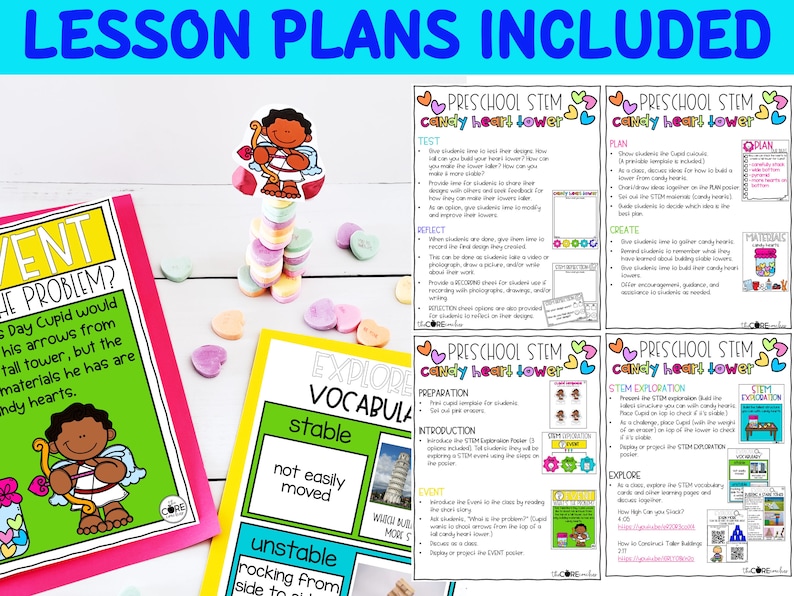 Valentine STEM Preschool STEM Prek STEM Candy Stem for Preschool ...