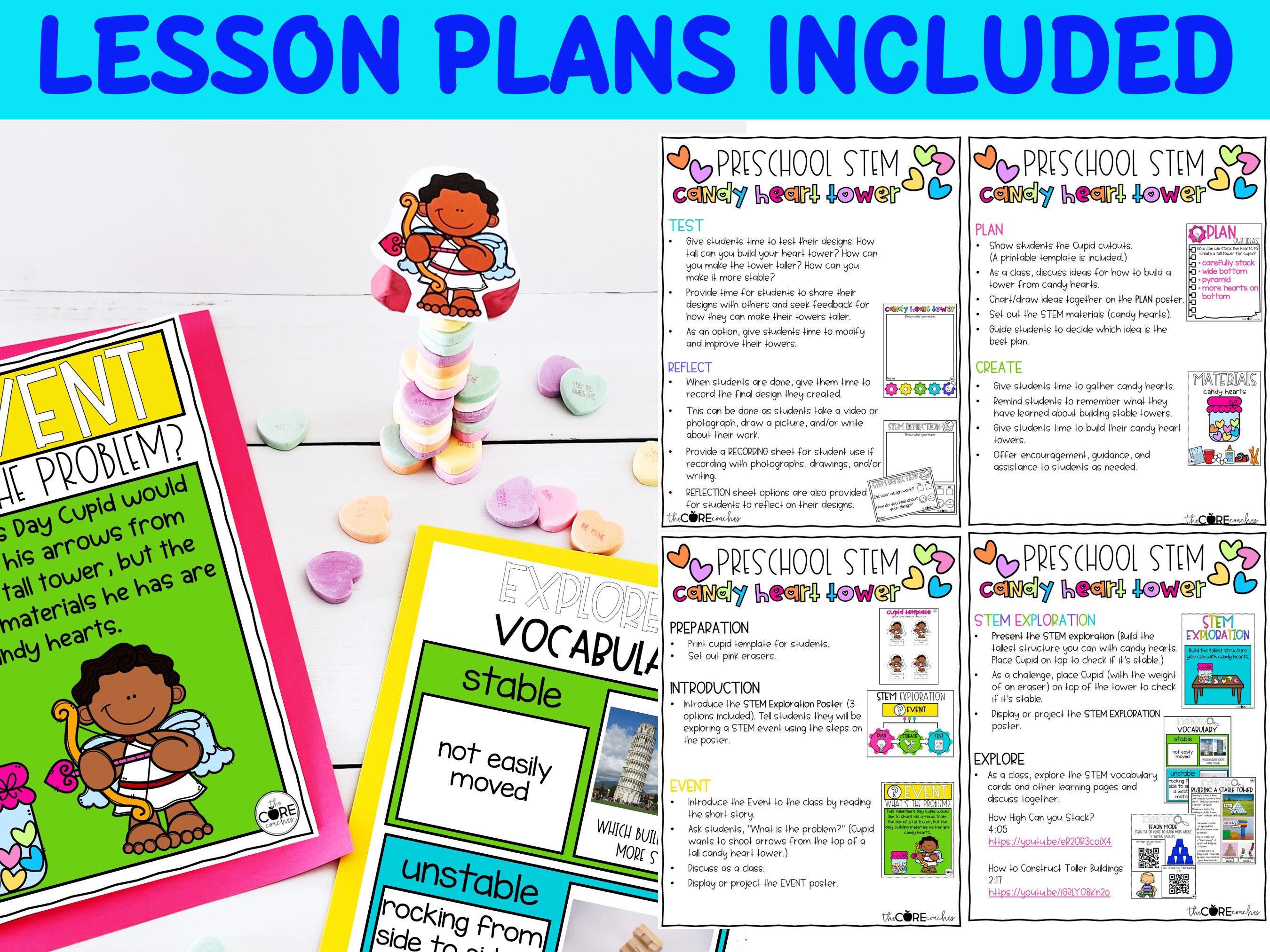 Valentine STEM Preschool STEM Prek STEM Candy Stem for Preschool ...