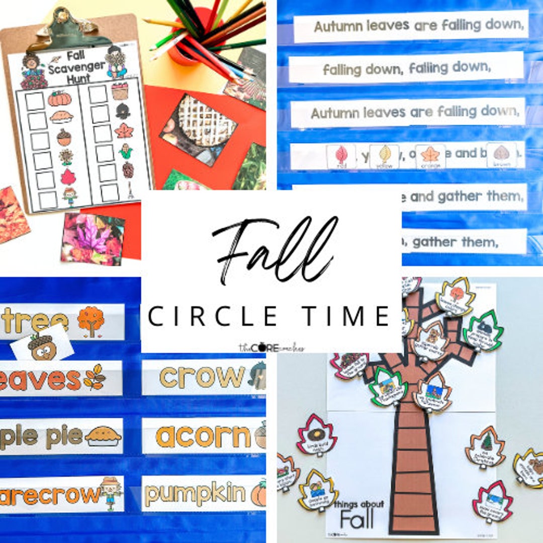 Fall Circle Time Preschool Activities-whole Group Fall Activities for ...
