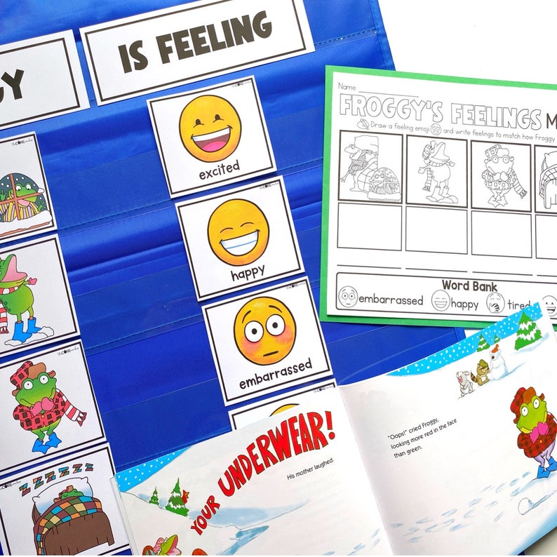 Froggy Gets Dressed Preschool Book Companion and Weather Activities - Etsy