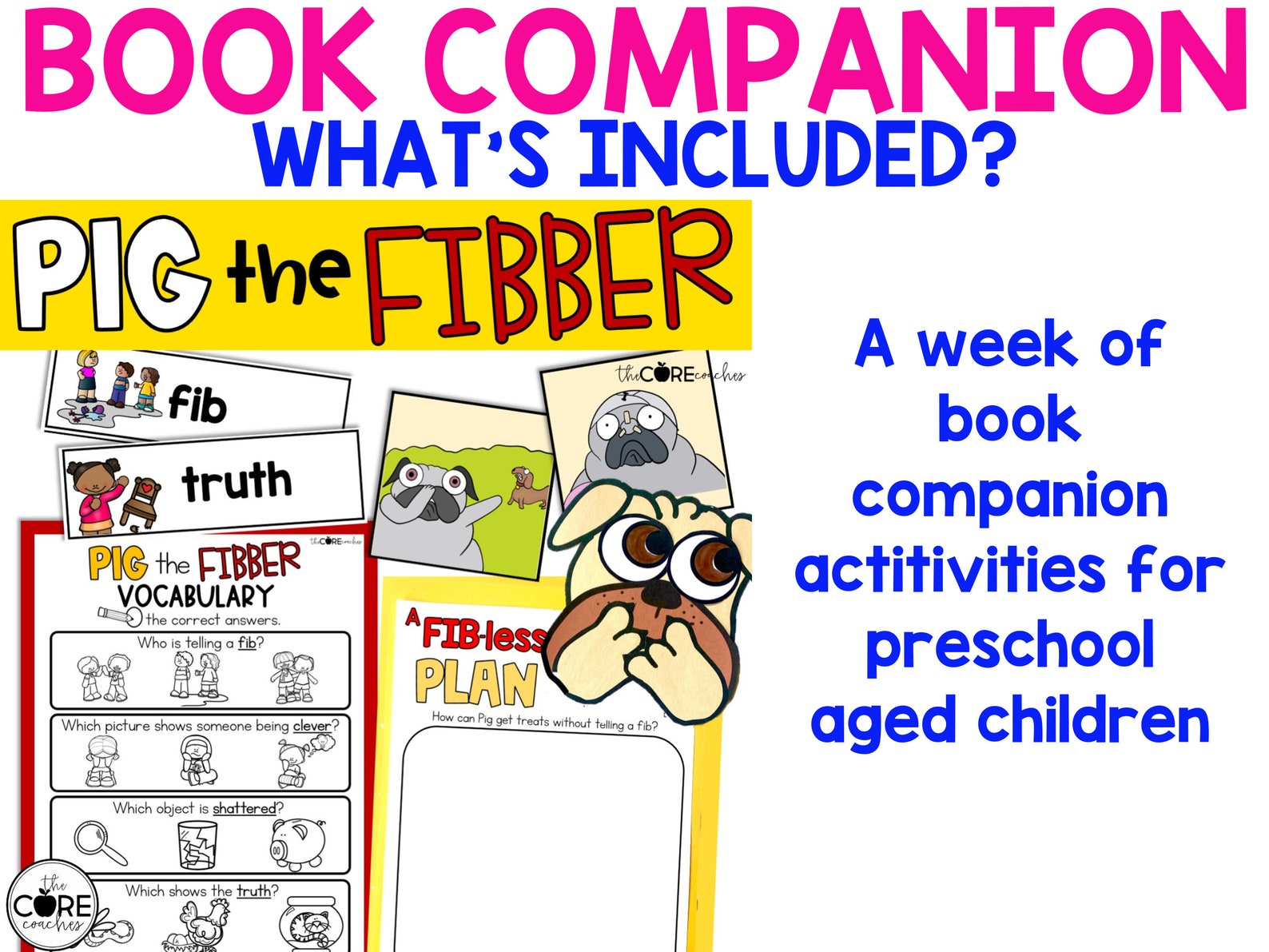 Pig the Fibber Preschool Book Companion Pig the Fibber Prek Writing ...