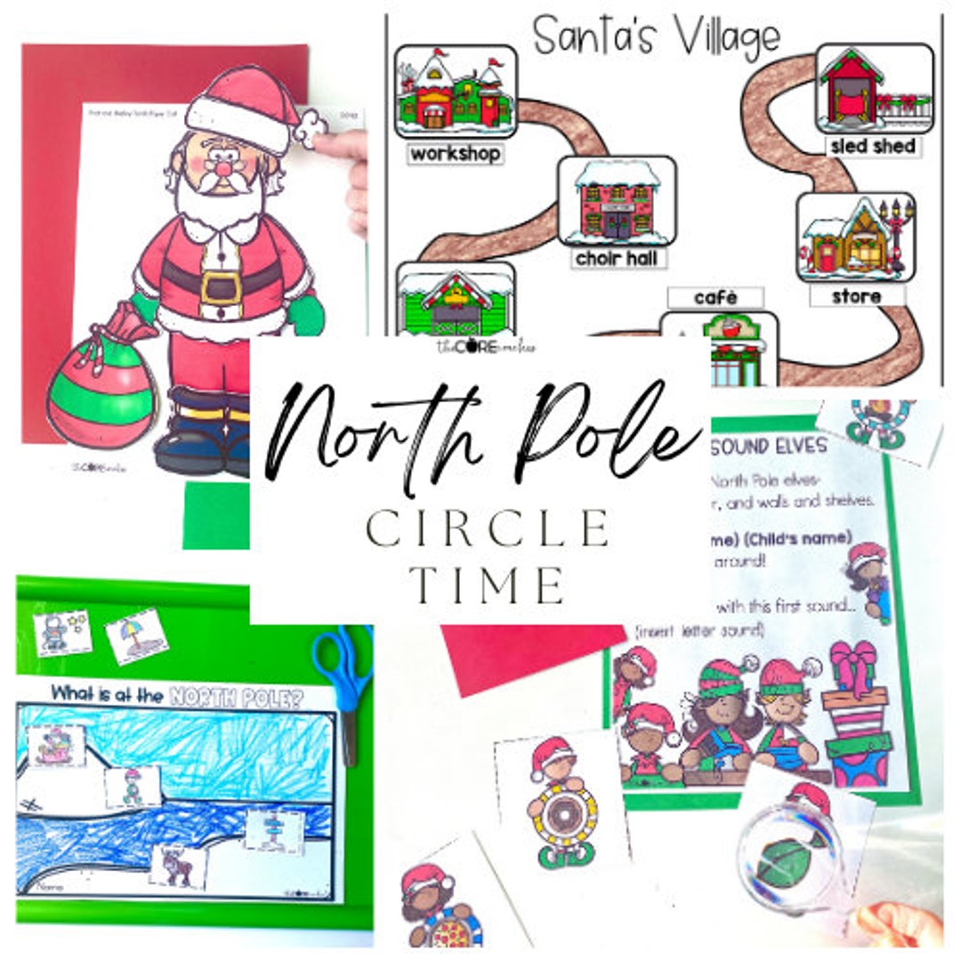 North Pole Circle Time Activities for Prek - Etsy