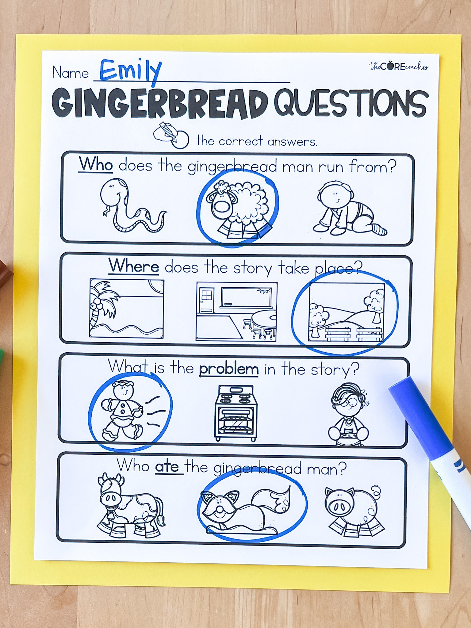 Gingerbread Man Circle Time Activities for Preschool - Etsy