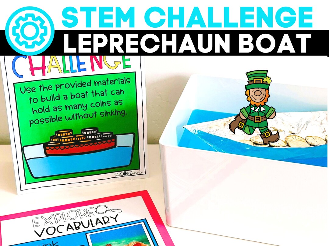 Leprechaun STEM Challenge, ST. Patrick's Day, Prek STEM - Etsy