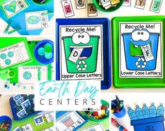 Earth Day Counting Cards for Kids Preschool & Kindergarten Counting ...