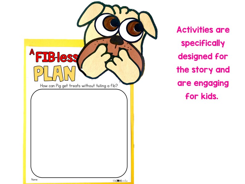Pig the Fibber Preschool Book Companion Pig the Fibber Prek Writing ...