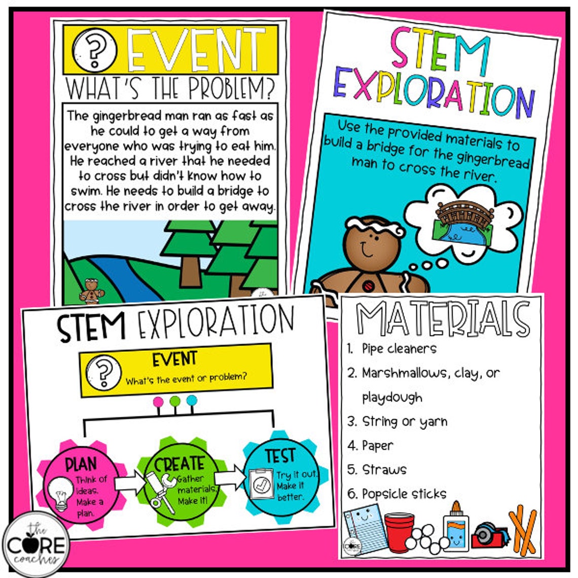 Gingerbread Man STEM Activity for Prek - Etsy