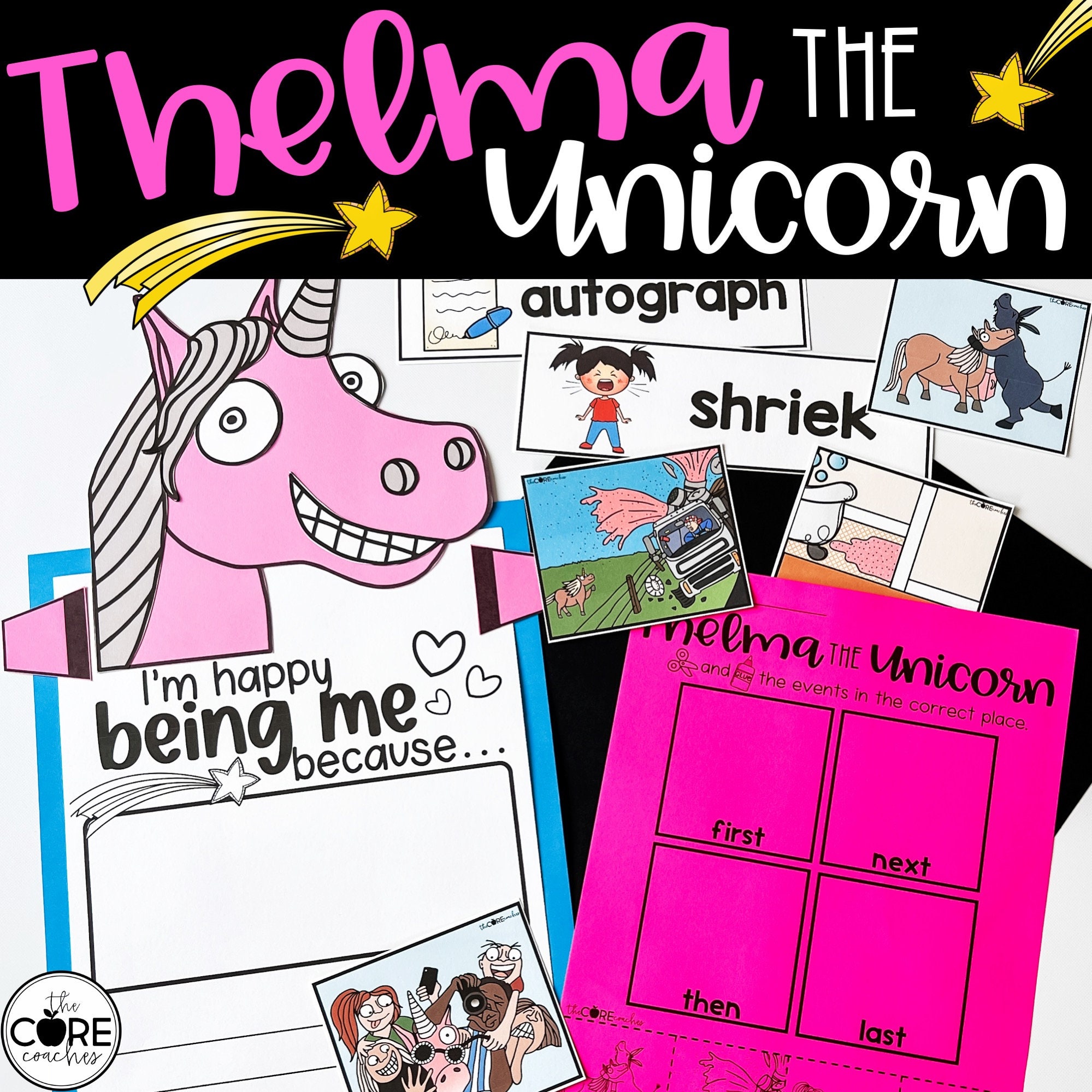 Thelma the Unicorn Reading Comprehension Activities for Preschool - Etsy