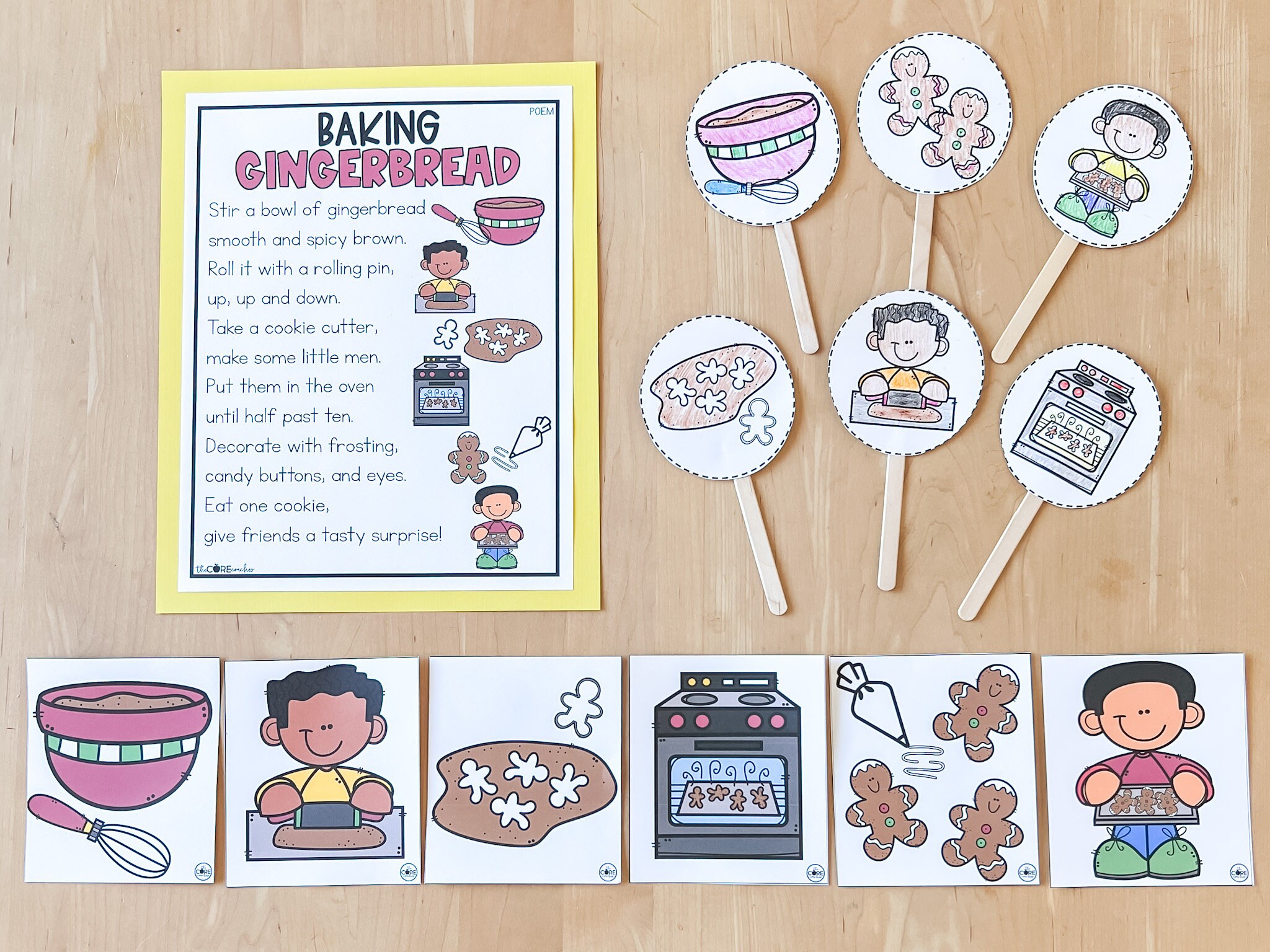 Gingerbread Man Circle Time Activities for Preschool - Etsy