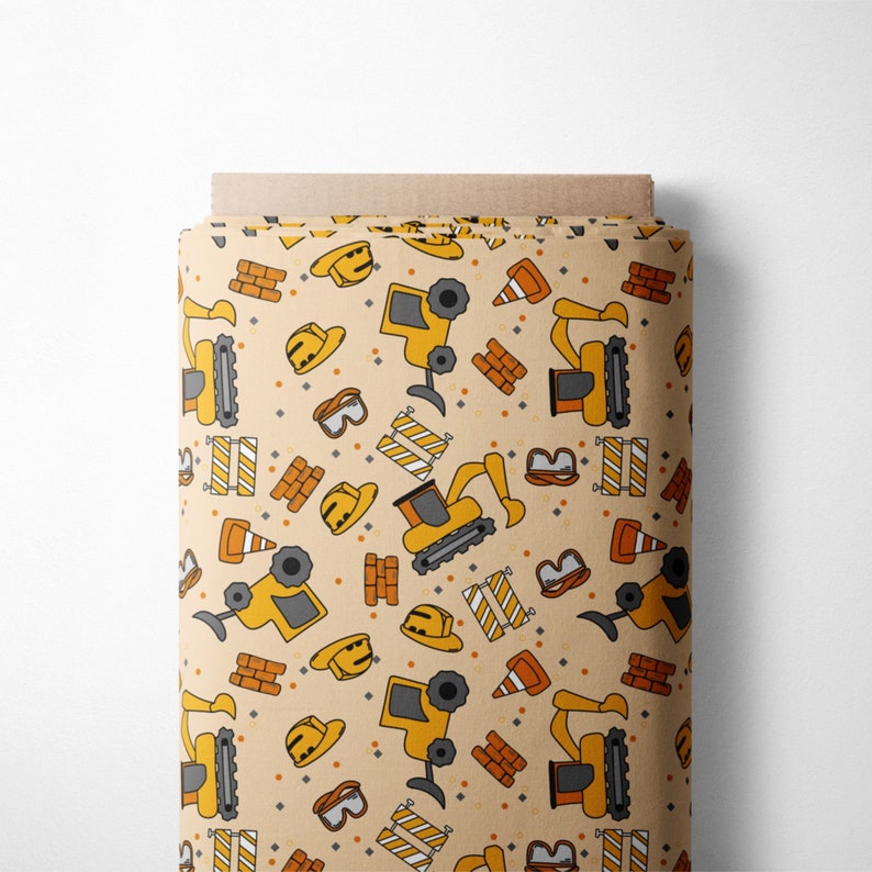 Construction Seamless Pattern for Custom Fabric Print Boy - Etsy