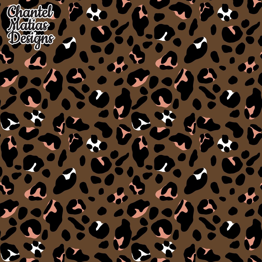 Leopard Seamless Pattern, Leopard Repeating Pattern, Leopard Digital ...