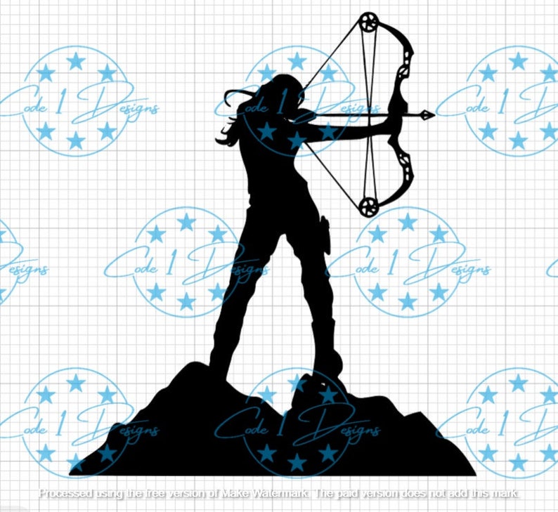 Female or Male Archer Decal - Etsy