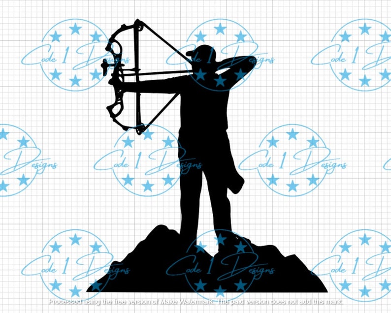 Female or Male Archer Decal - Etsy