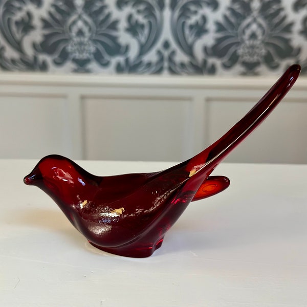 Fenton Glass Bird - Etsy