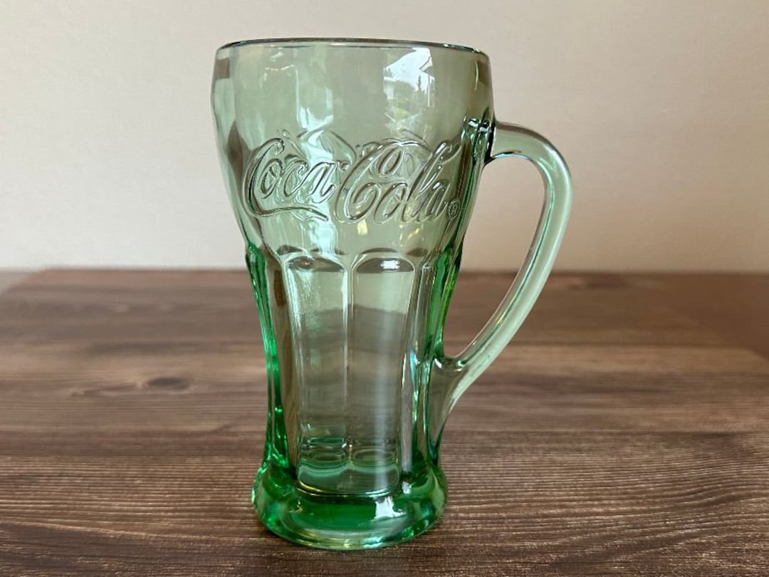 One Green Coca-cola Glass W/handle Made by Libbey Glass Company - Etsy
