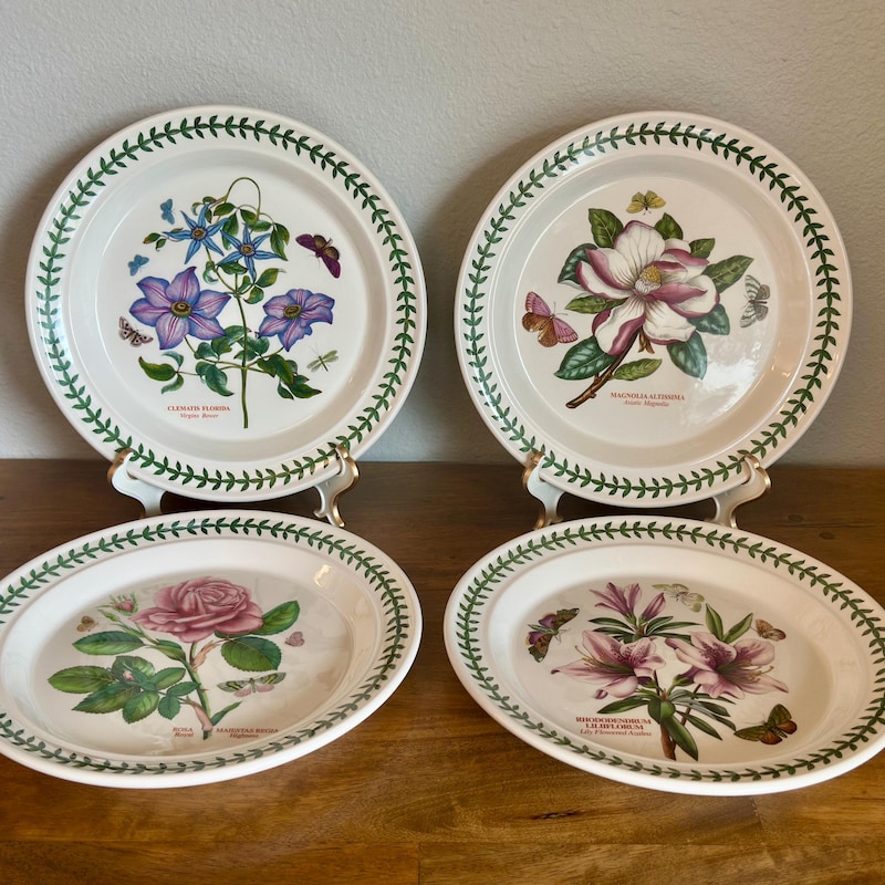 Botanical Plates - Etsy