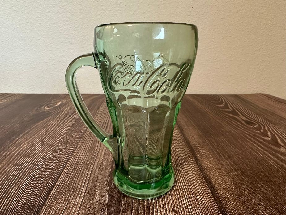 One Green Coca-cola Glass W/handle Made by Libbey Glass Company - Etsy