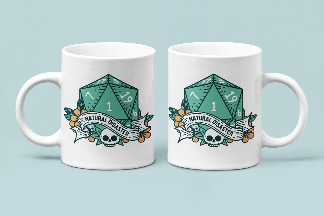 Natural Disaster, Dnd Mug, Dungeons and Dragons Mug, Natural One - Etsy