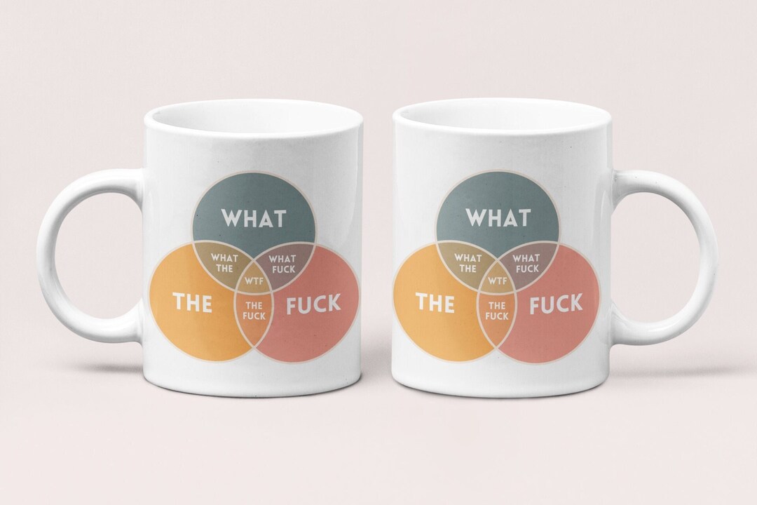WTF Venn Diagram Mug - Funny Gift for Coworker - Etsy