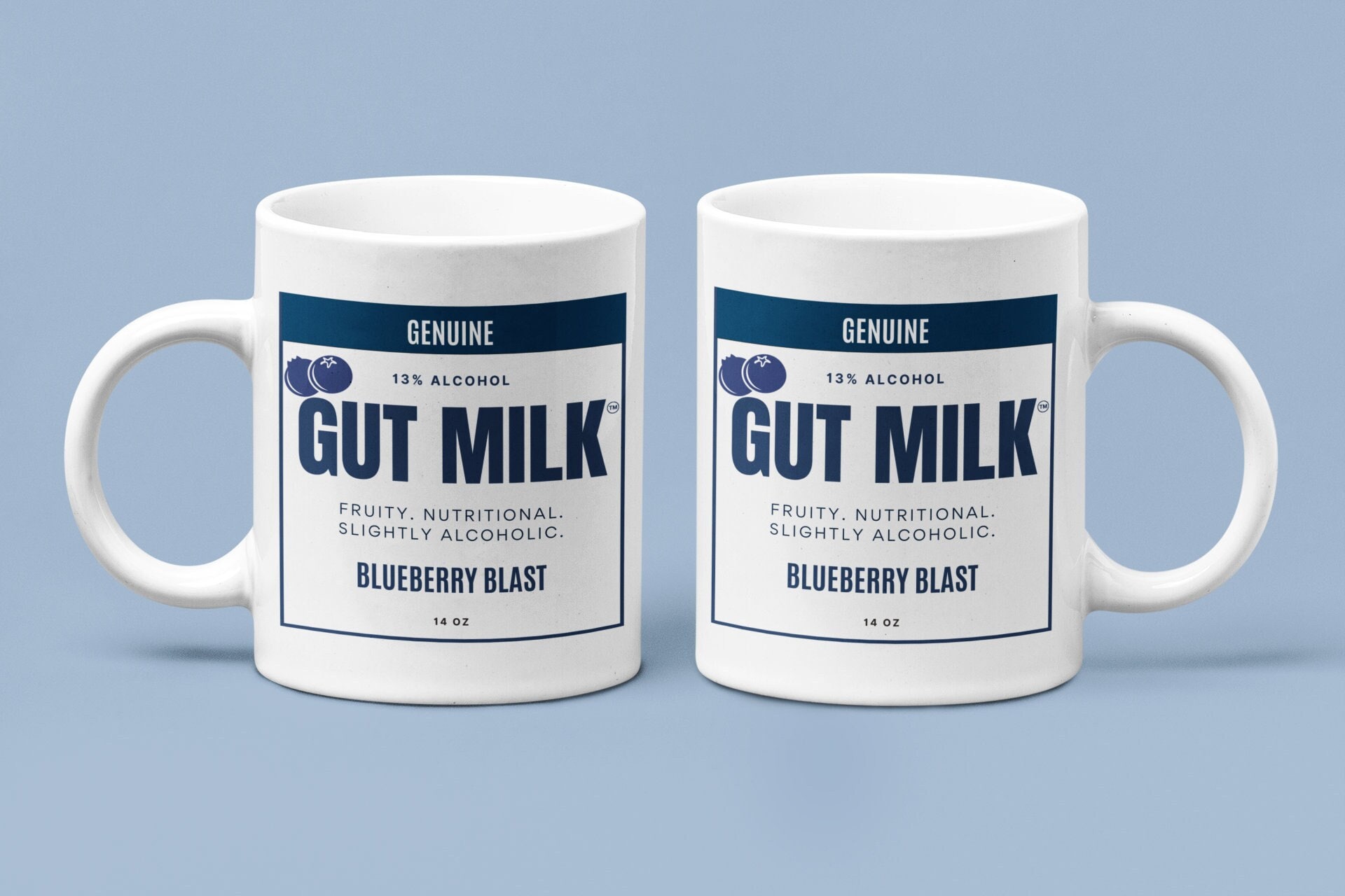 OMITB Gut Milk Mug: Only Murders in the Building, Blueberry Blast - Etsy