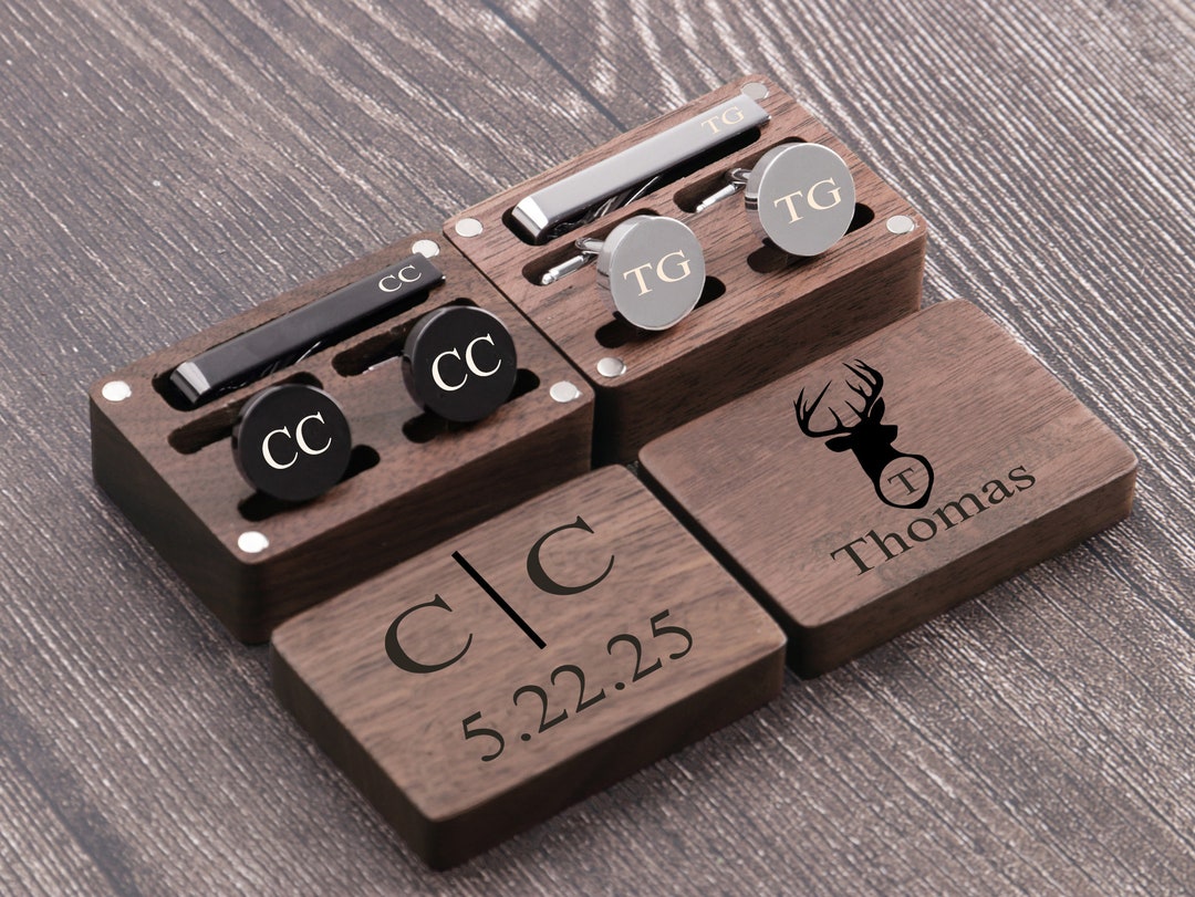 Personalized Cufflinks for Men, Cufflinks Box, Cufflinks Set for ...