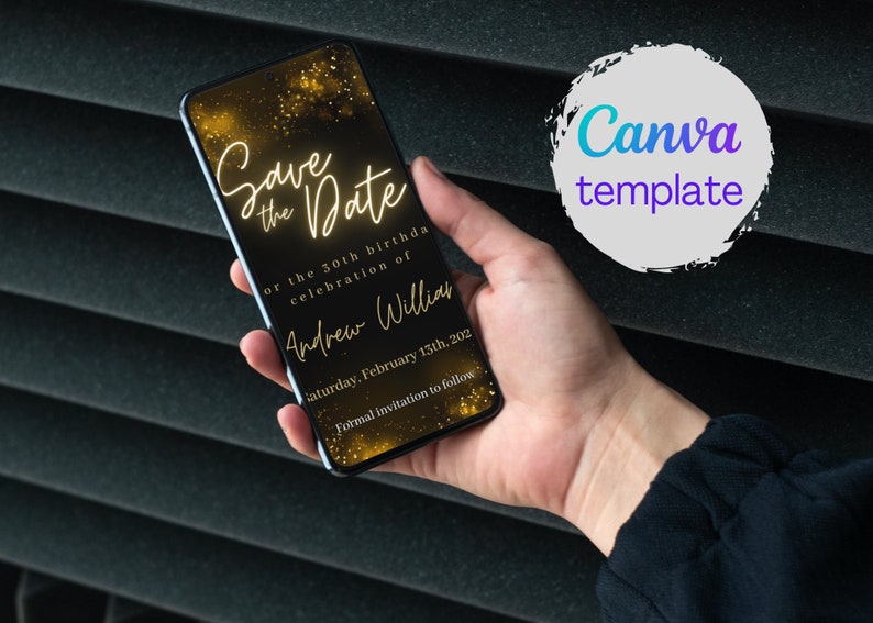 Digital Save the Date, Save the Date, Party Save the Date, Electronic ...