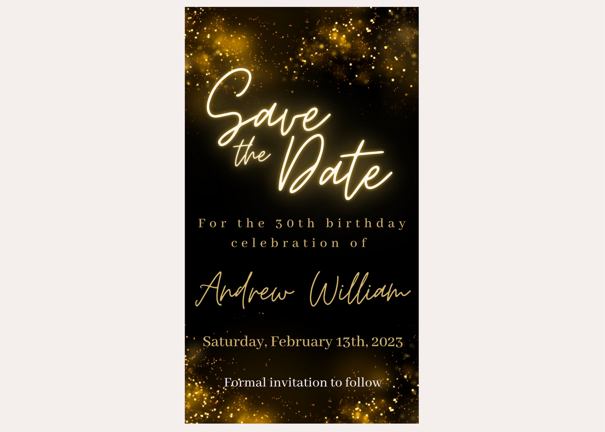 Digital Save the Date, Save the Date, Party Save the Date, Electronic ...