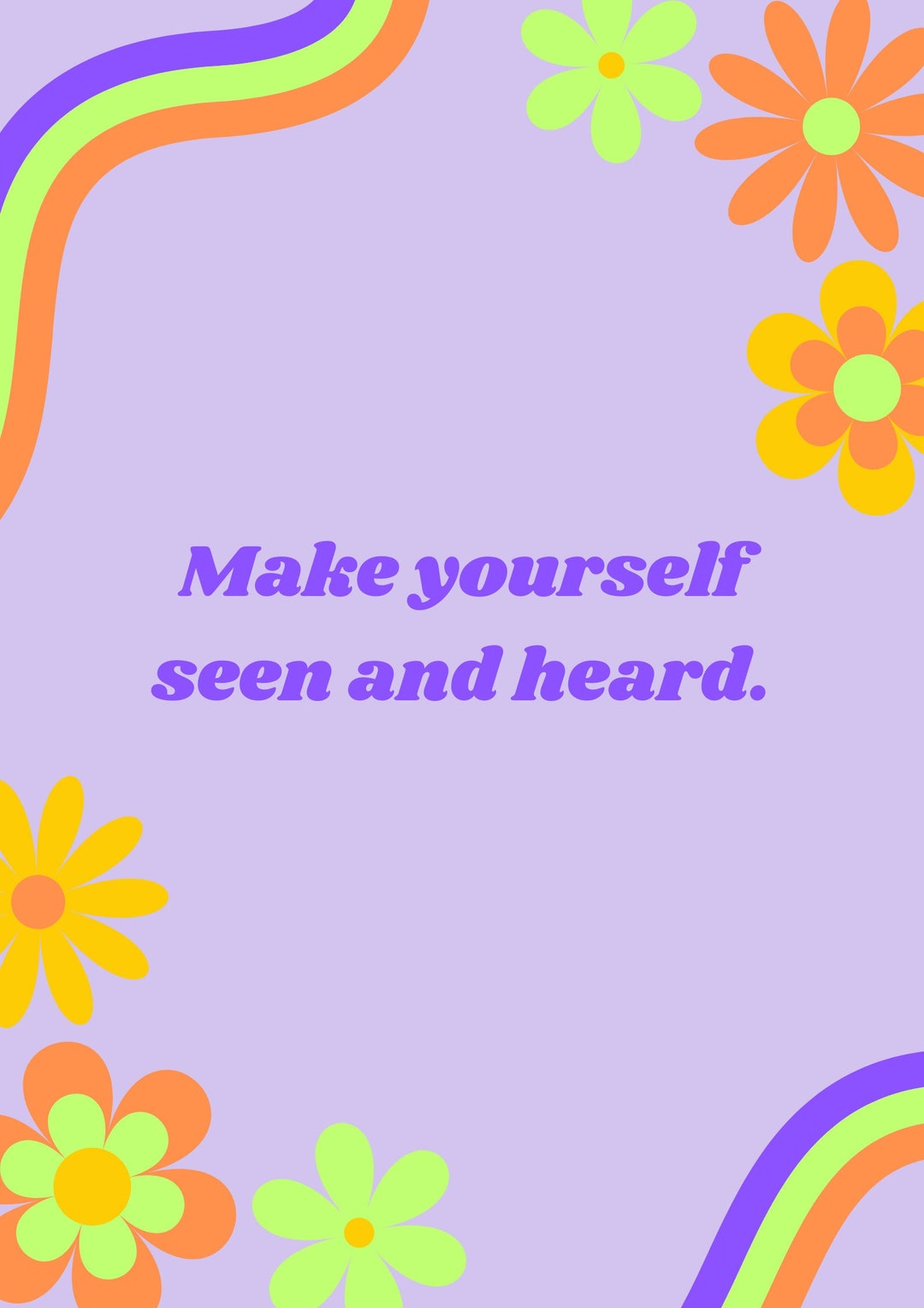 Purple Motivation Poster - Etsy