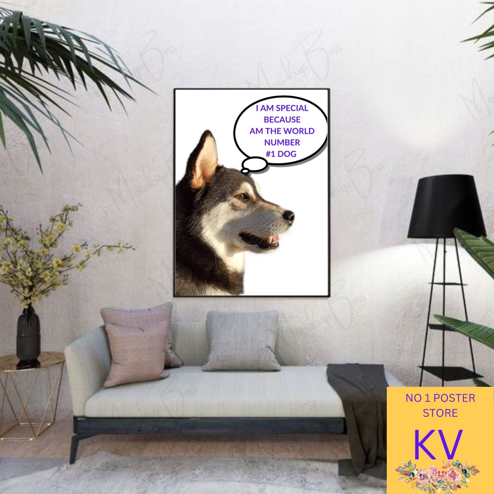 Printable Dog Poster, Custom Pet Prints, Wall Art, Printable Wall Art ...