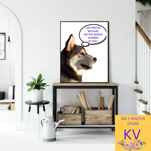 Printable Dog Poster, Custom Pet Prints, Wall Art, Printable Wall Art ...