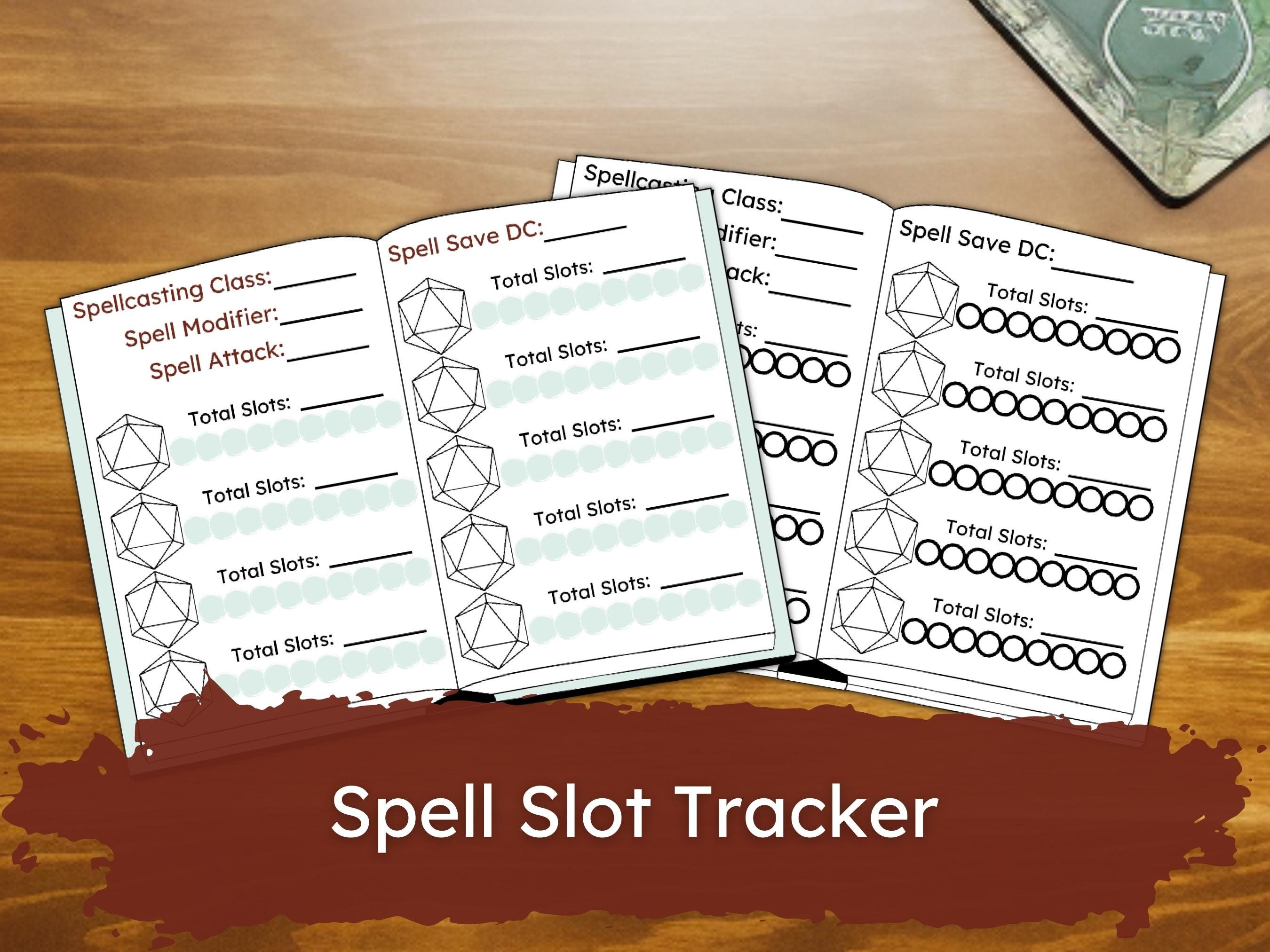 STL file Spell Slot Tracker Stencil for 5th Edition Dungeons and - lucox.cl
