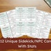 Sidekick Cards for Dnd 5e Roleplaying Game - Simple and Clear Design ...