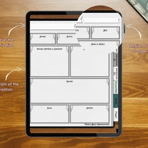Dnd DM Digital Journal for World Building Dungeons and Dragons Dungeon ...