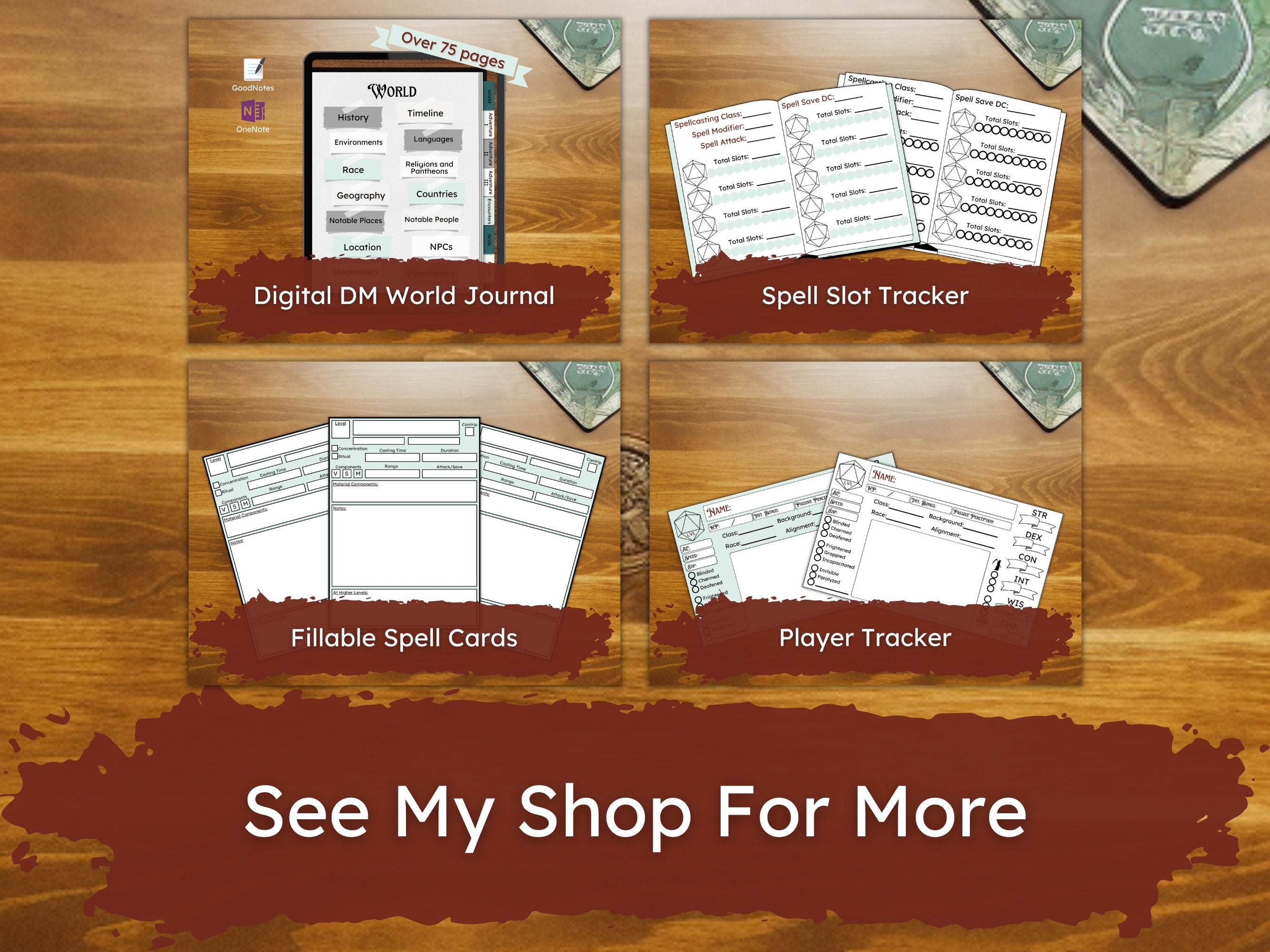 D&D Dm Npc Bundle - Dnd Roll Charts - Cards for Npcs Monsters and ...