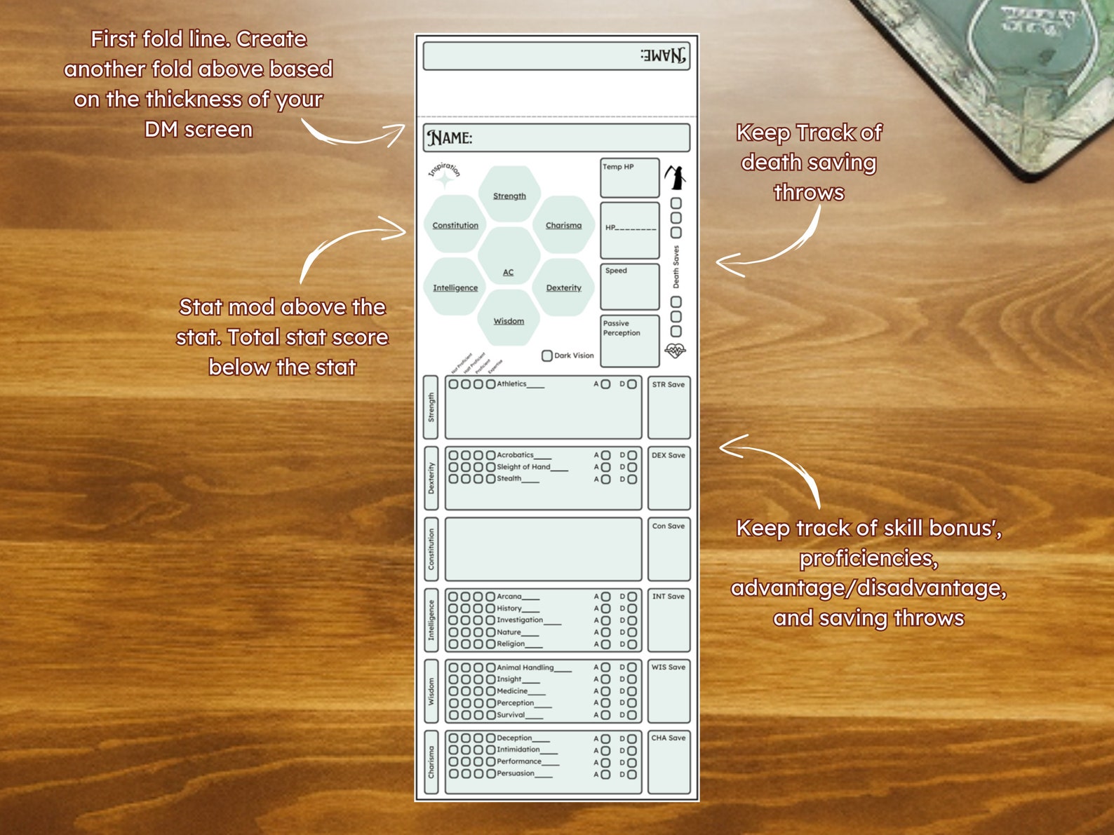 Fillable and Printable Dnd Initiative Tracker Set - Essential Dungeon ...