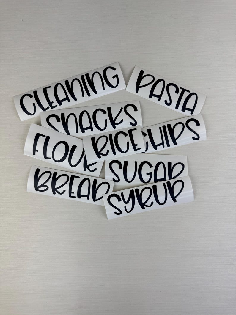 Vinyl Pantry Label, Custom Pantry Labels, Pantry Labeling Stickers ...