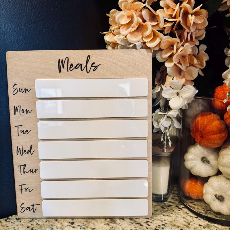 Magnetic Menu Board - Etsy
