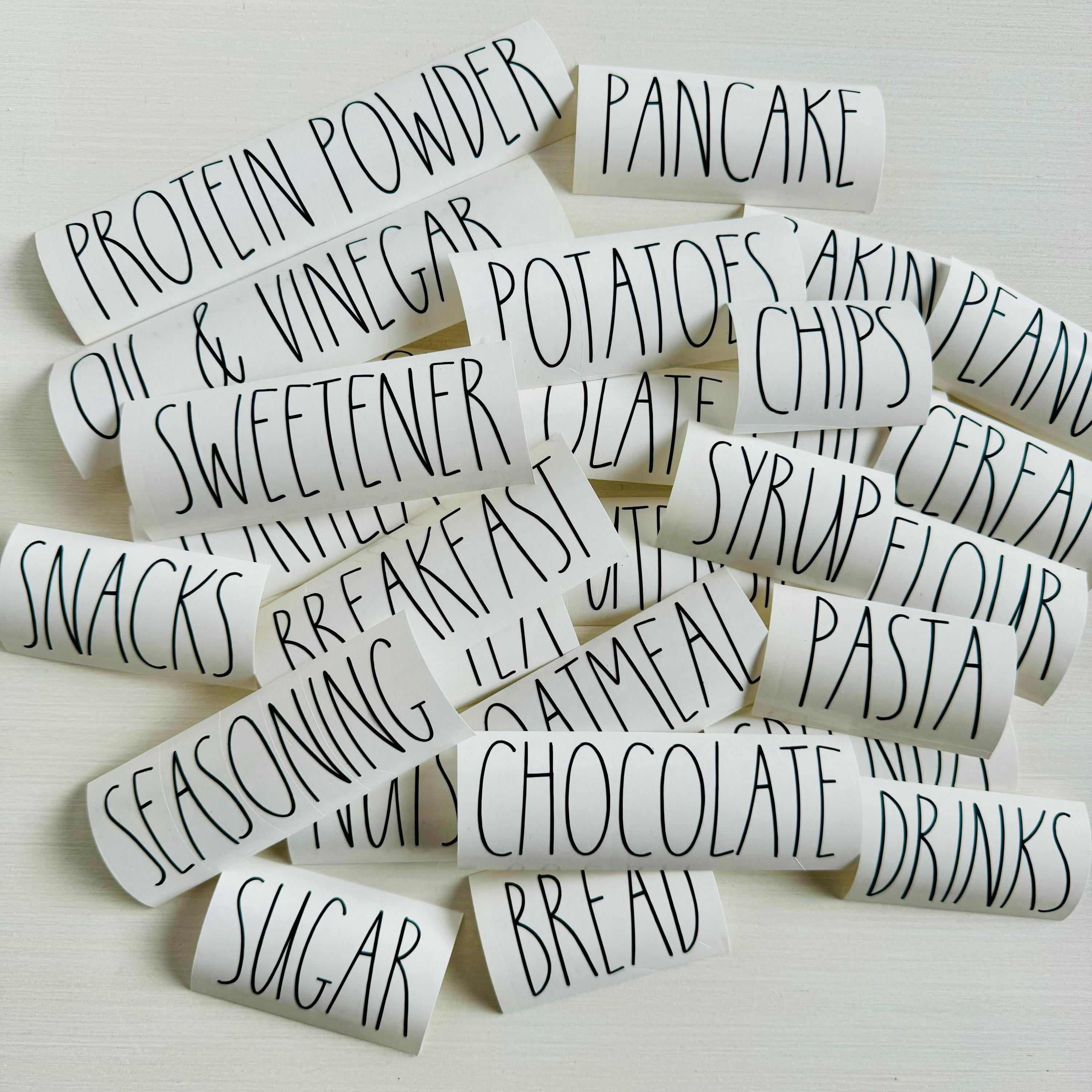 Farmhouse Pantry Label, Custom Pantry Labels, Pantry Labeling Stickers ...