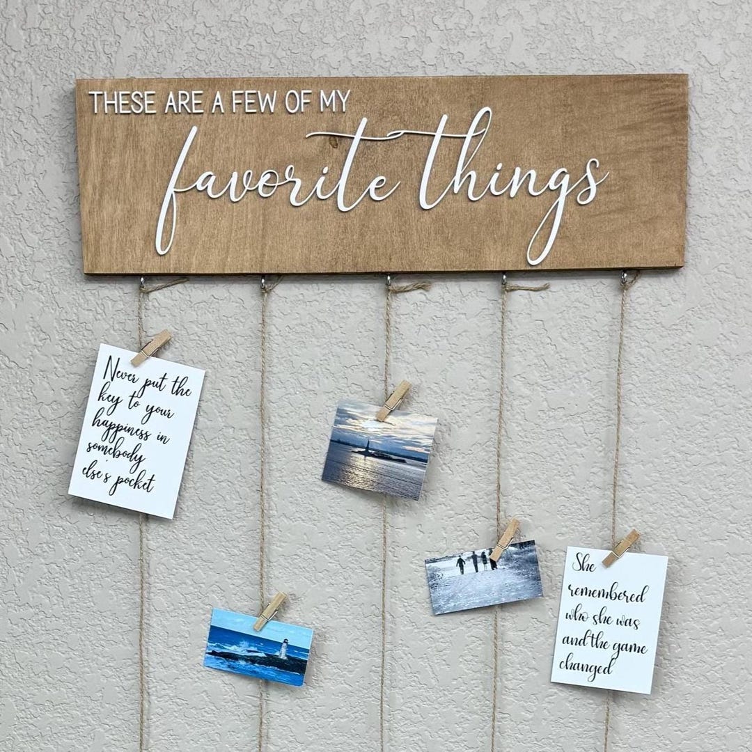 Memory Display Board Photo Clip Wall Display Collage Photo Display ...