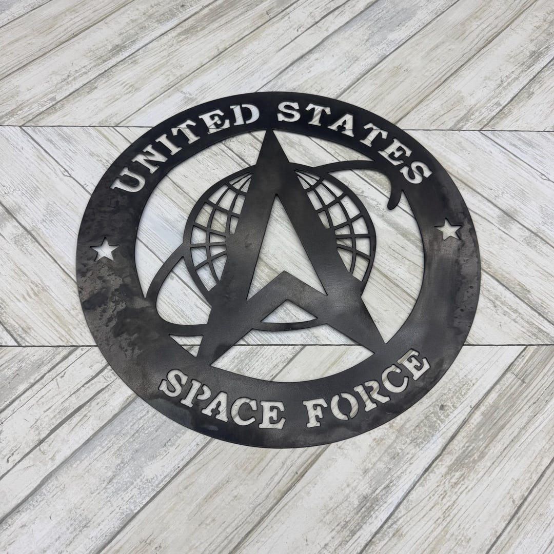 United States Space Force Crest Logo Military Metal Sign Home Decor ...