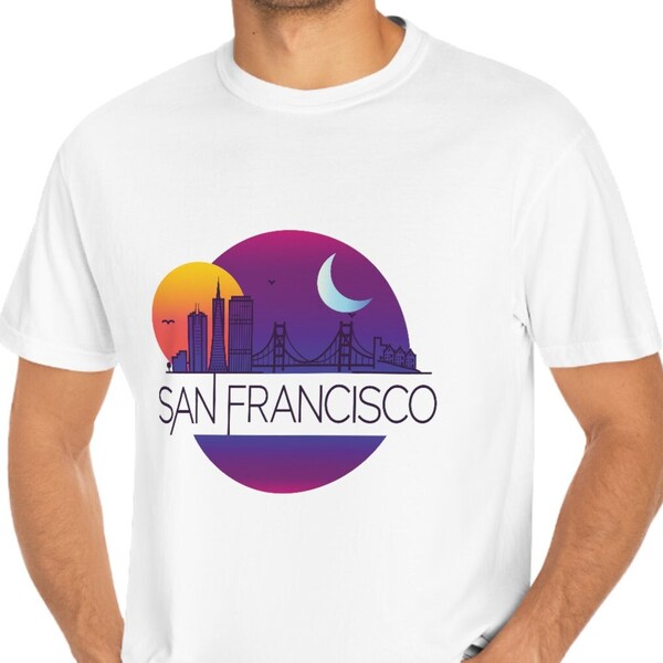 San Francisco Skyline Shirt - Etsy