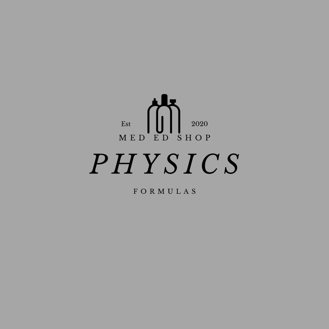 Physics Equation Sheet for College Physics and the MCAT - Etsy