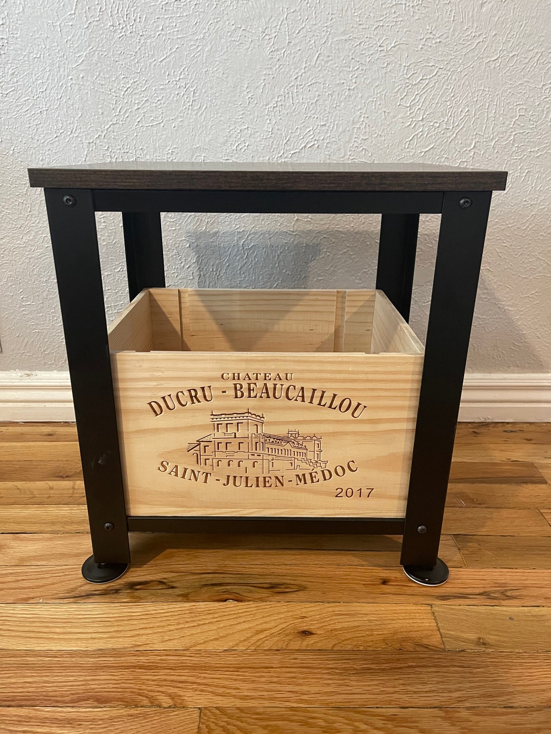 Wine Box Side Table - Etsy