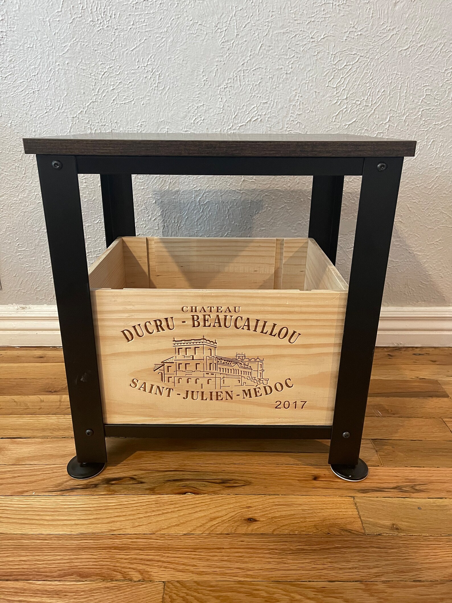 Wine Box Side Table - Etsy