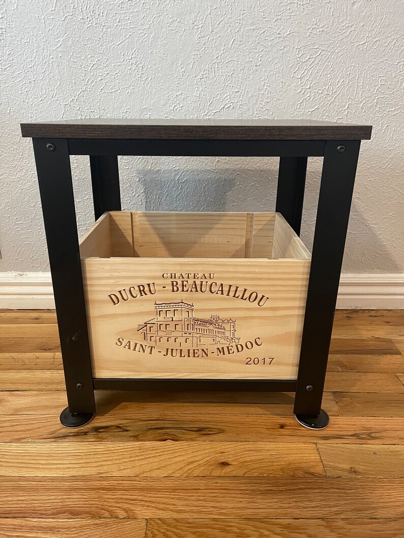 Wine Box Side Table - Etsy