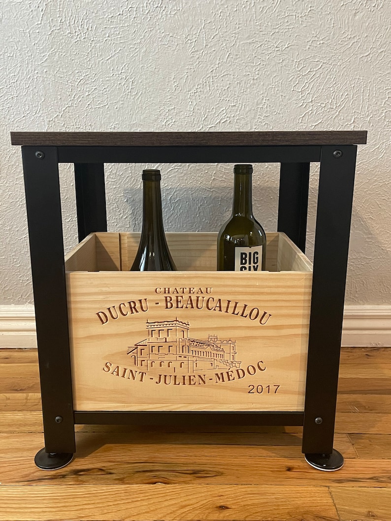 Wine Box Side Table - Etsy