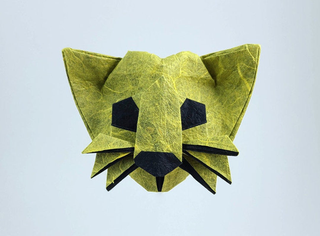 Origami Cat Head - Etsy
