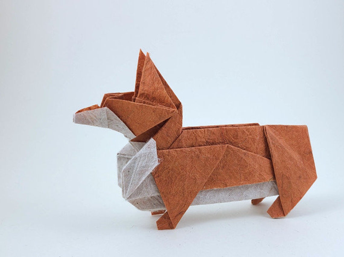 Origami Corgi Dog - Etsy