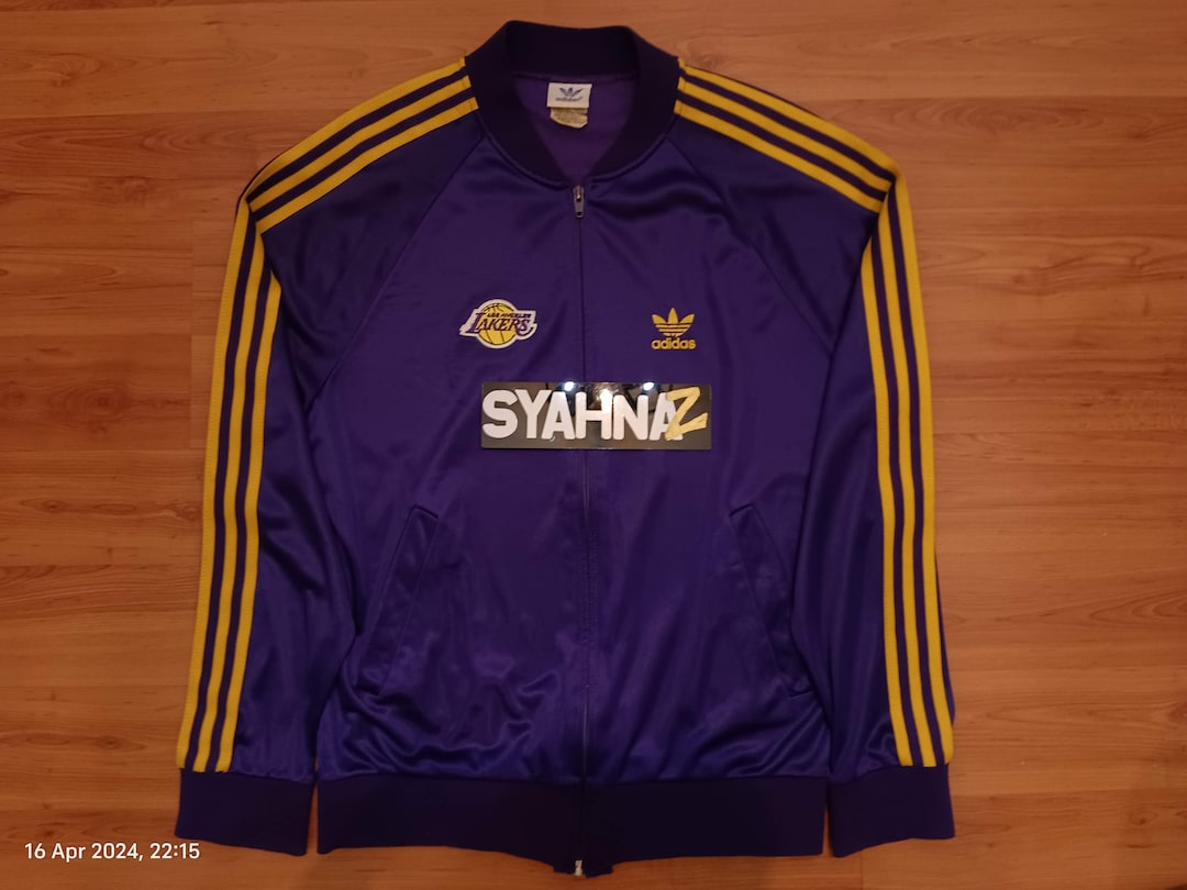 Vintage Adidas LAKERS Track Top Jacket RARE 80s ATP Ventex - Etsy